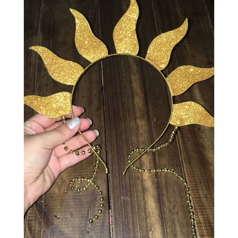 tiara fantasia sol carnaval arquinho bloquinho bloco | Shopee Brasil