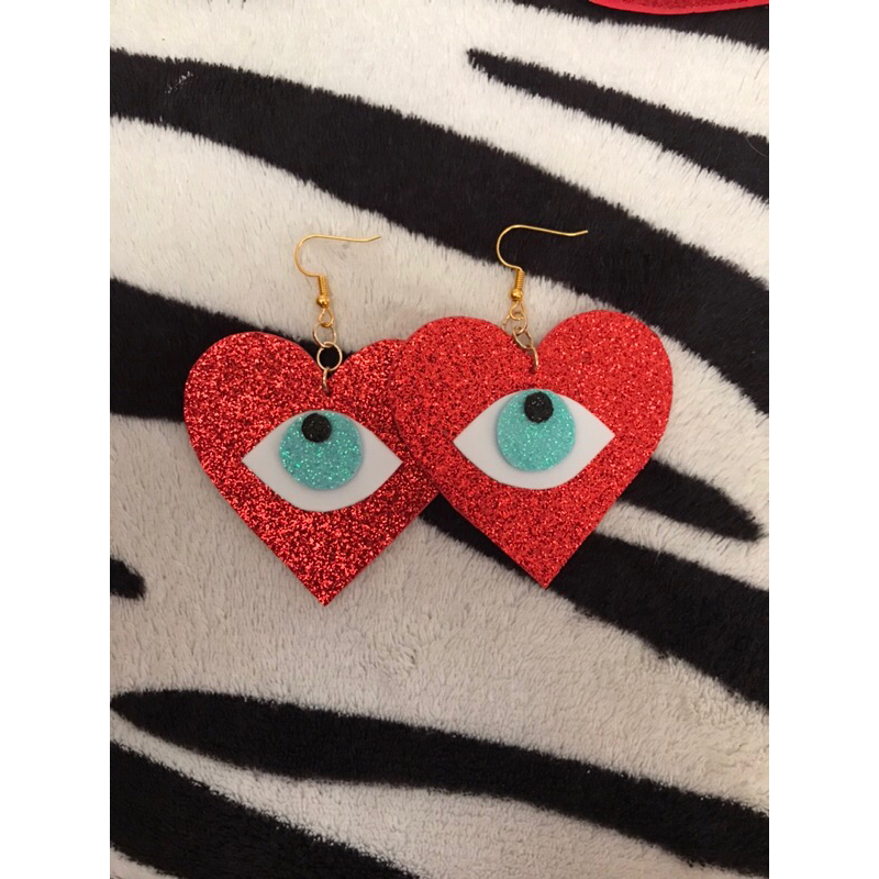 acessorio carnaval brinco old school glitter fantasia 2024 olho grego | Shopee Brasil