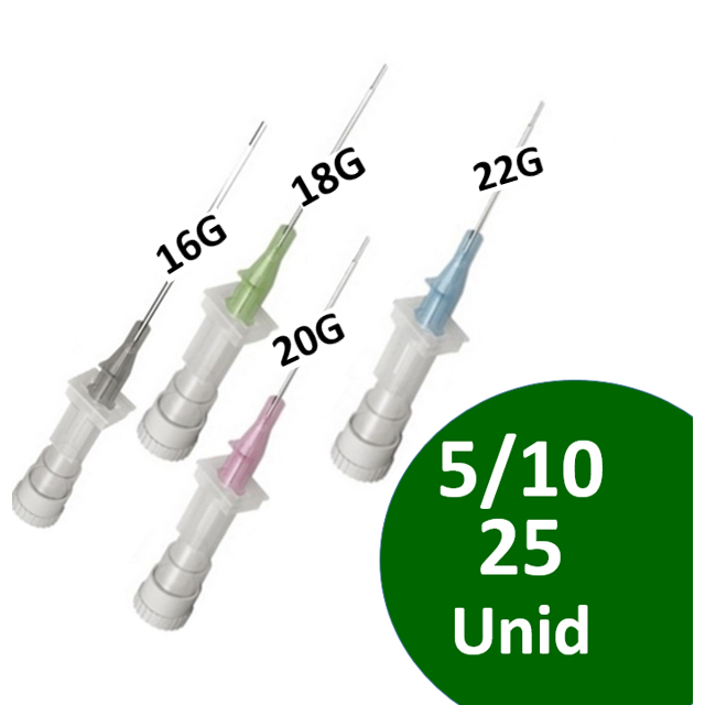 Cateter 16G/18G/20G/22G Com 5/10/25 Unid. Descrpack ou Medix | Shopee ...
