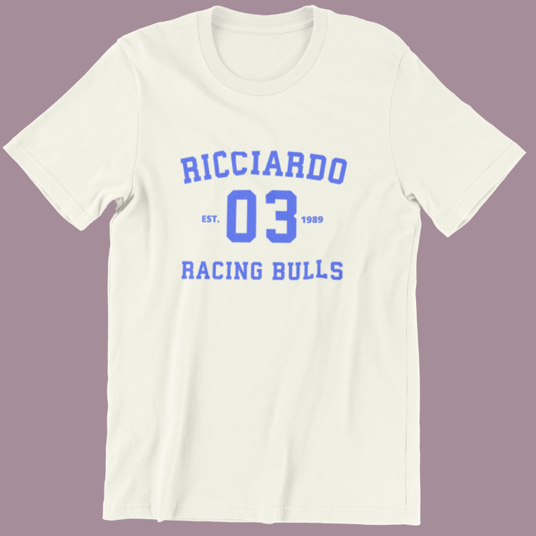 CAMISETA DANIEL RICCIARDO COLLEGE FONT 100% ALGODÃO | Shopee Brasil