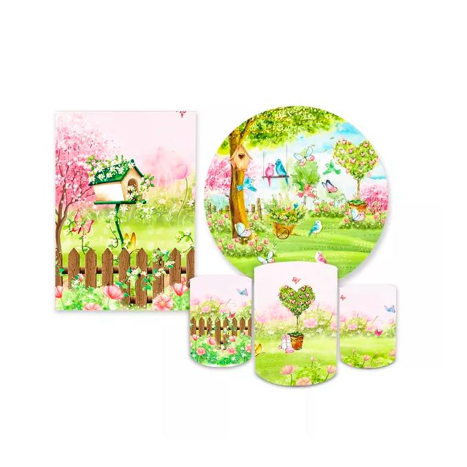 Kit Casadinho Capa Painel Redondo + Trio Cilindros Veste Fácil Jardim ...