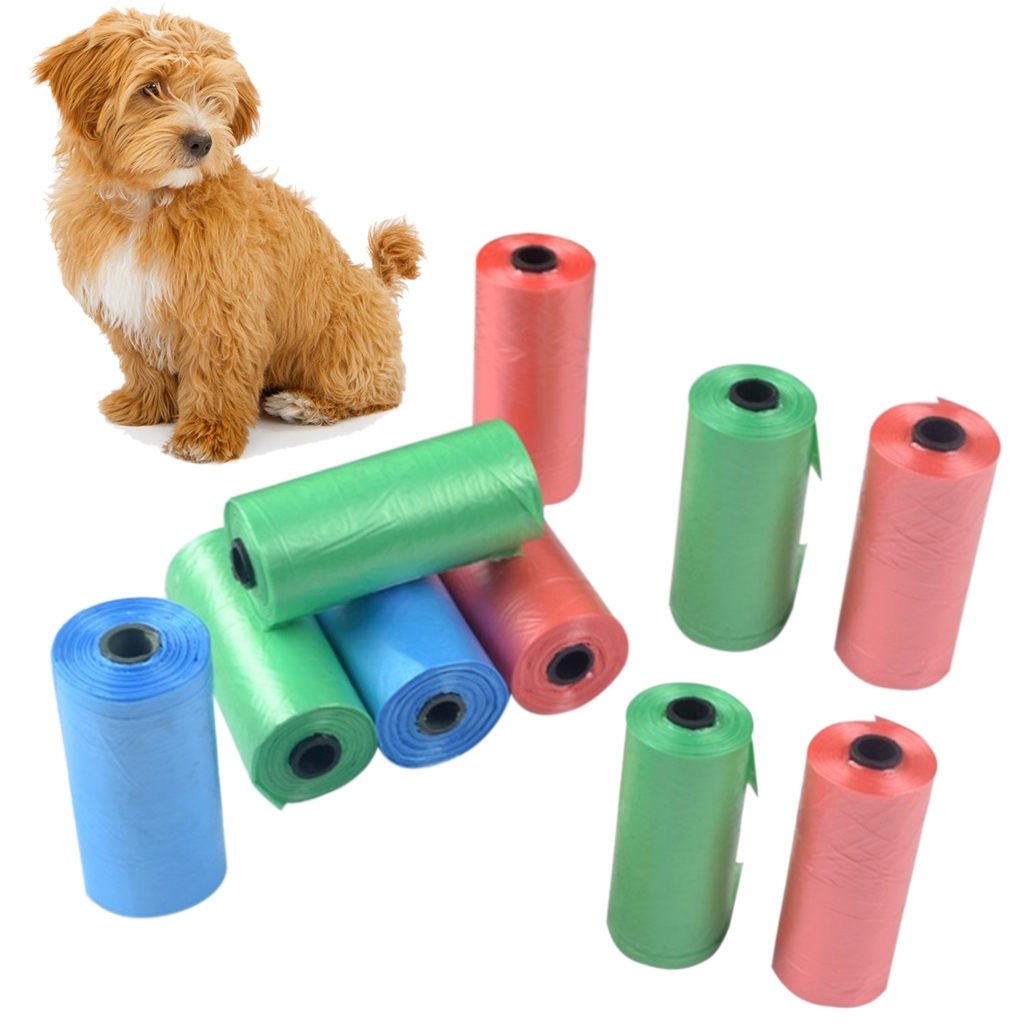 Kit saco higiênico para pet 6 rolos de 90 saquinhos refil cata caca de ...