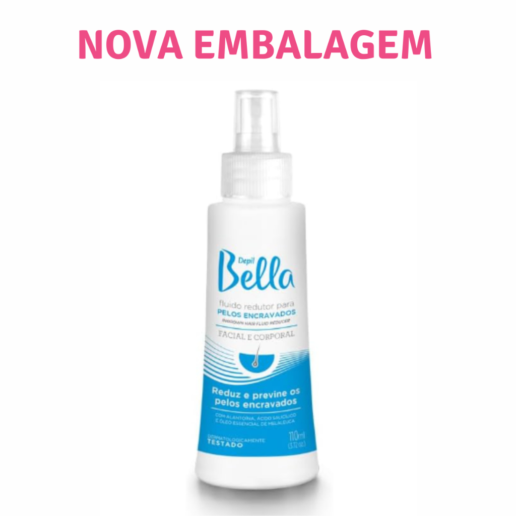 Fluido Redutor Para Pelos Encravados Depil Bella 110 ml | Shopee Brasil