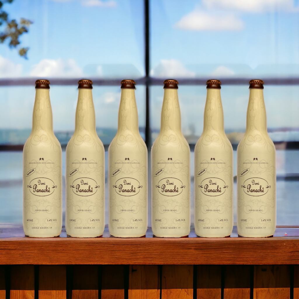 Kit 6 Demi Panache Família Carra 600 ml Premium Presente Drink Especial ...