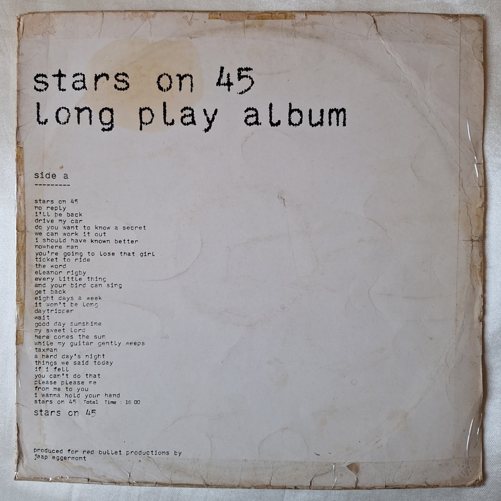 DISCO DE VINIL LP - STARS ON 45 – LONG PLAY ALBUM (1981) | Shopee Brasil