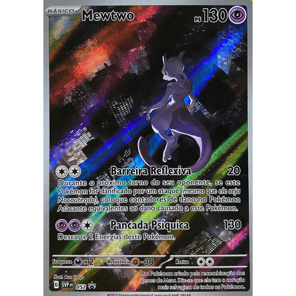 Carta Mewtwo Promo Coleção 151 Pokemon TCG | Shopee Brasil