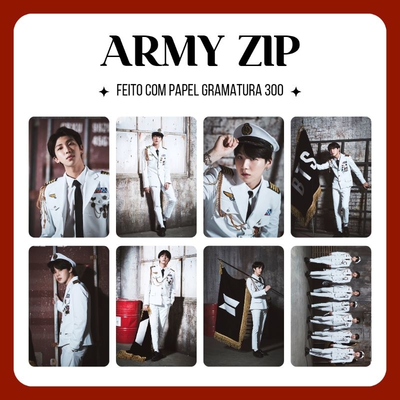 Kit Photocard Fanmade - Army Zip - BTS - RM JIN SUGA JHOPE JIMIN V JK | Shopee Brasil
