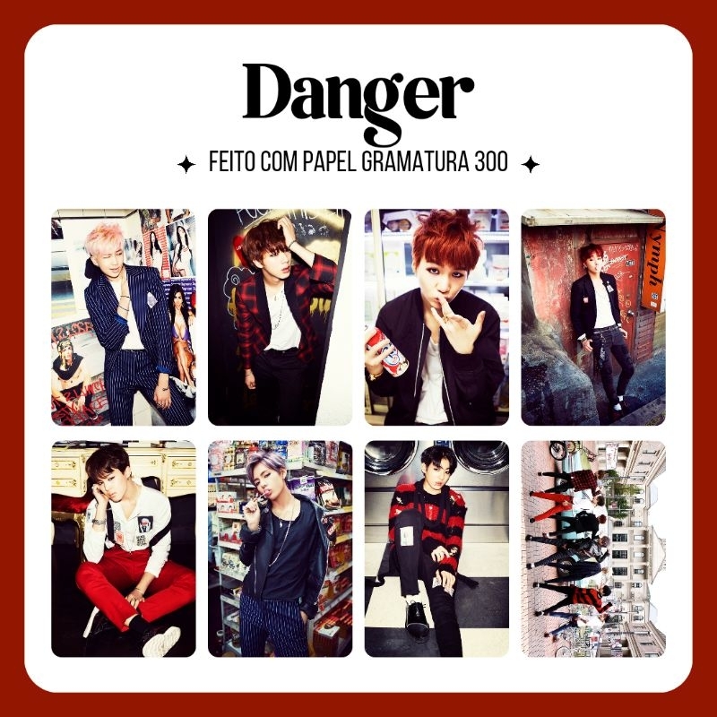 Kit Photocard Fanmade - Danger - BTS Kpop - RM JIN SUGA JHOPE JIMIN V JK | Shopee Brasil