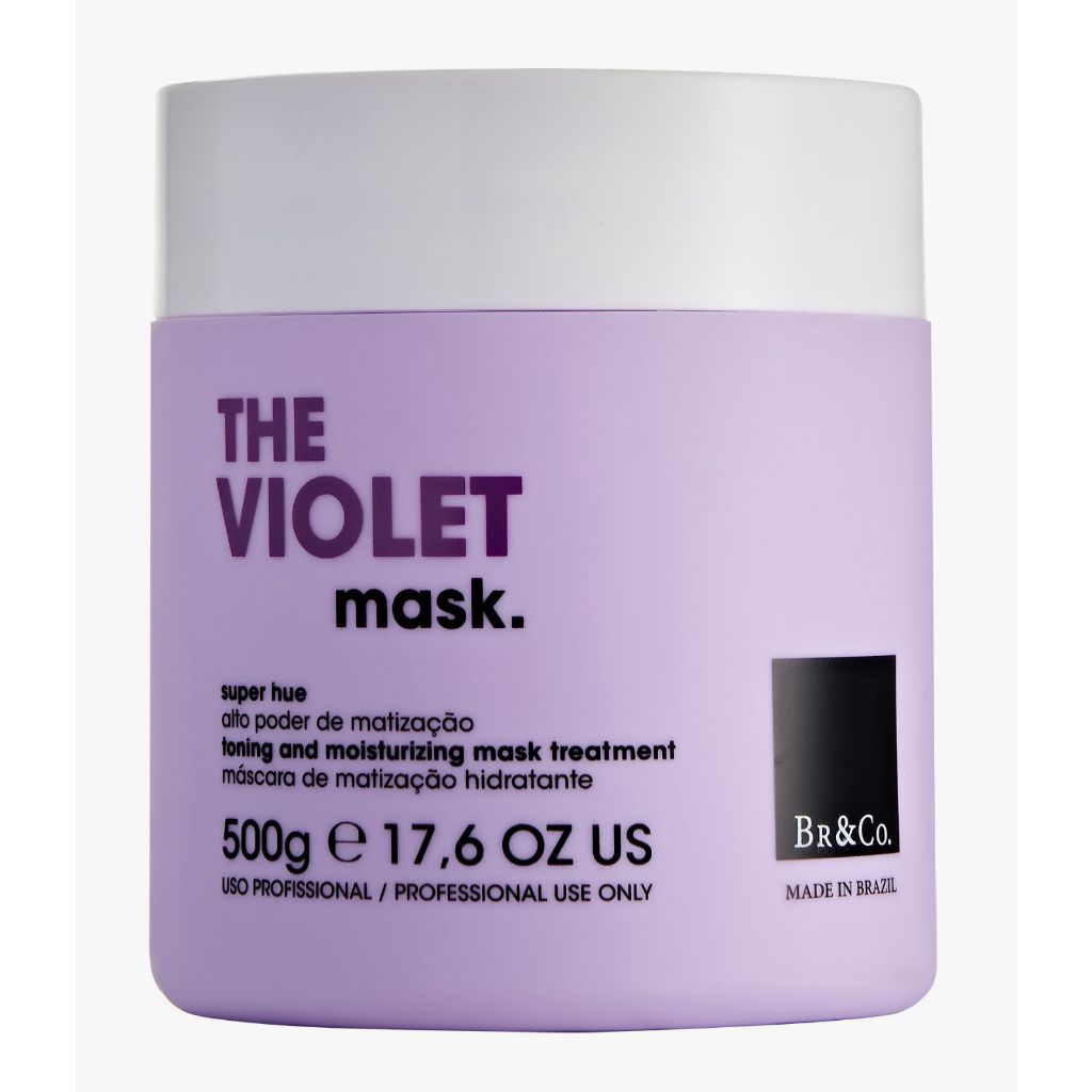 Br & Co Mask The Violet Hidrata e da Brilho Br & Co 500g | Shopee Brasil