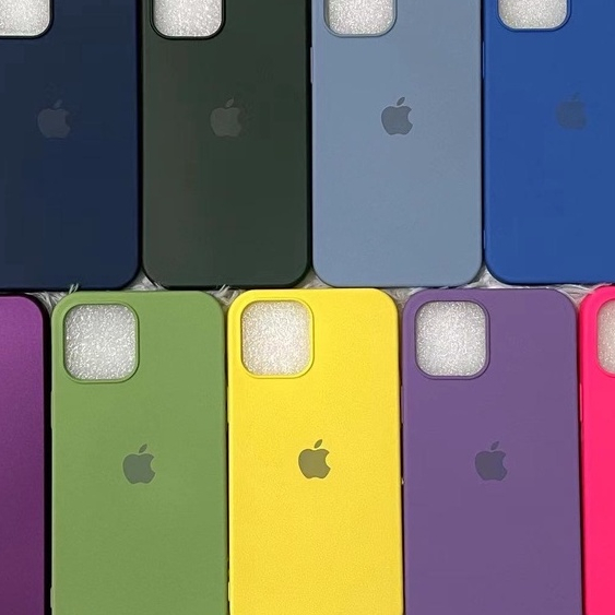 B01- Capa Capinha iPhone 12 Pro Max Silicone Case Aveludado com Logo ...