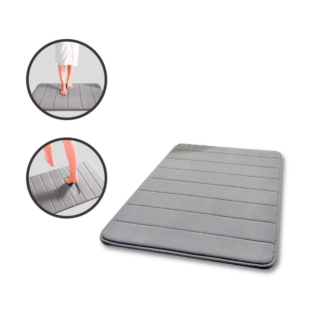 Tapete De Banheiro Soft Macio Secagem Rápida 60x40cm | Shopee Brasil