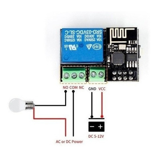 Módulo Relé Wi-fi Esp8266 V1.0 Com Esp-01 | Shopee Brasil