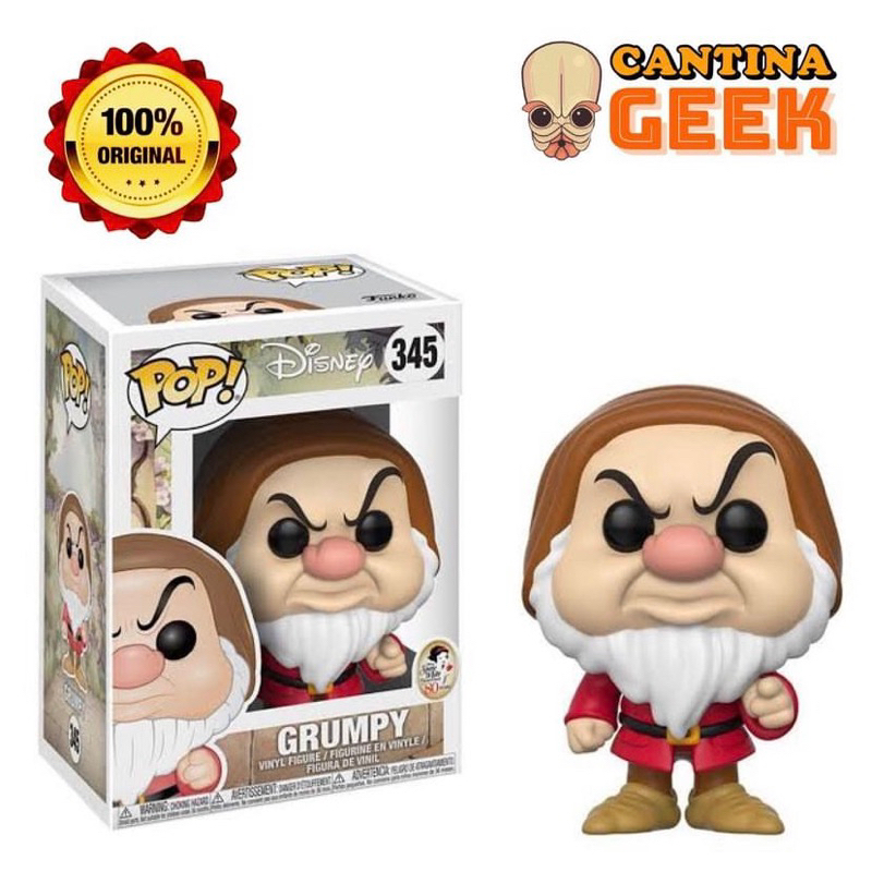 Funko Pop! Snow White - Disney Grumpy #345 (Zangado - A branca de neve ...