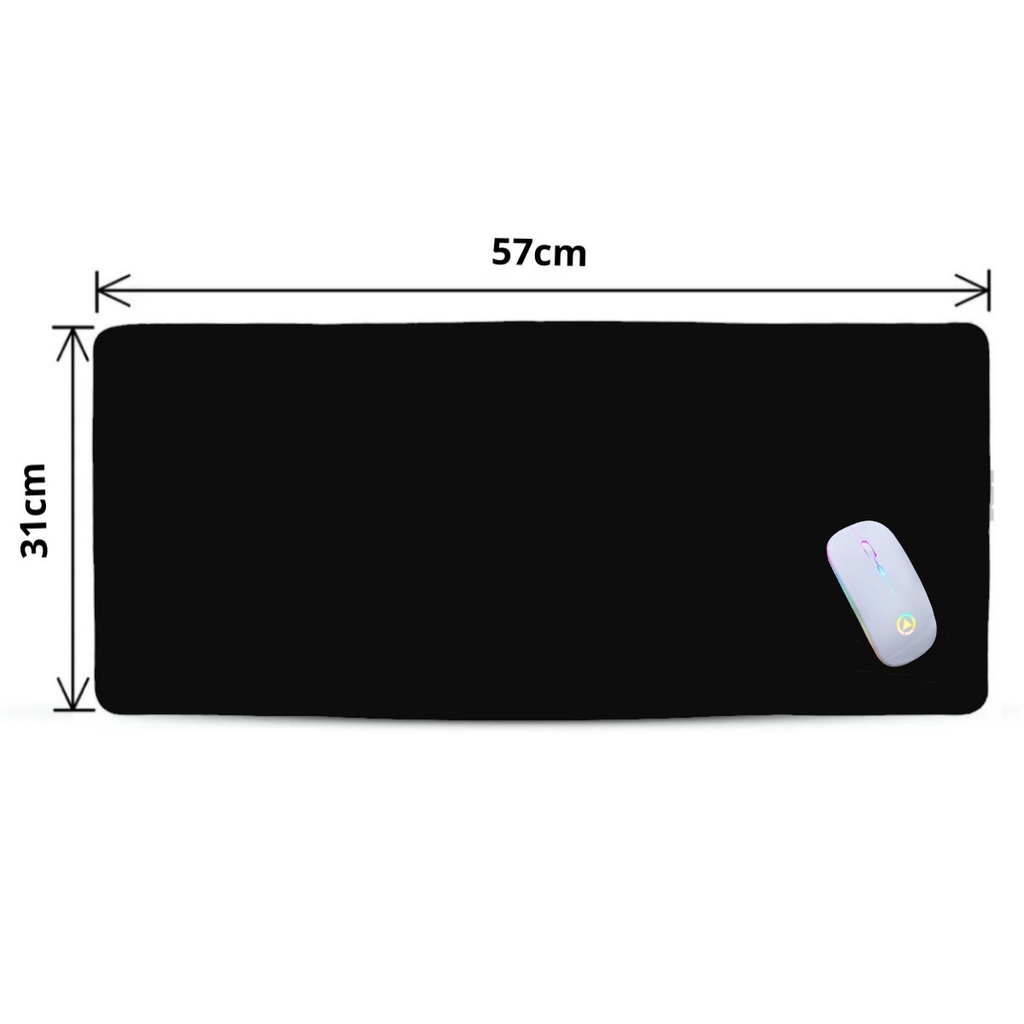 Mouse Pad Gamer Grande Preto Deslizante especail 18X22CM 30X57CM ...