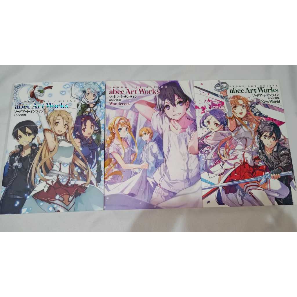 Kit Sword Art Online Abec Art Works 1 ao 3 Artbook A PRONTA ENTREGA ...