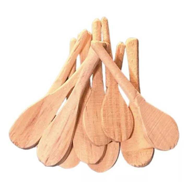 Mini Colher De Madeira Para Lembrancinhas Dedorações E Artesanato 100 ...