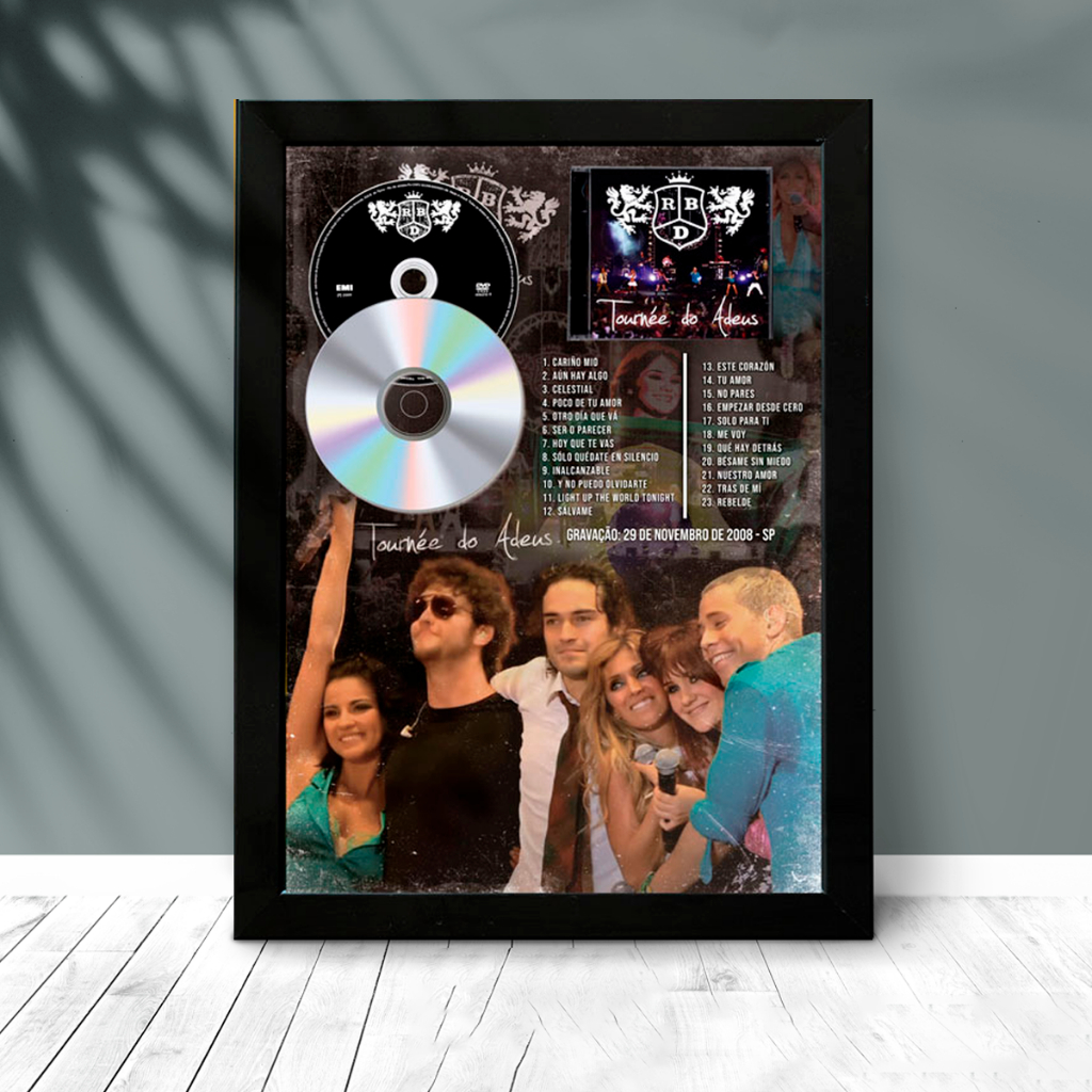 Quadro RBD DVD Tour Del Adios com DVD - ilustrativo - 30x42cm A3 ...