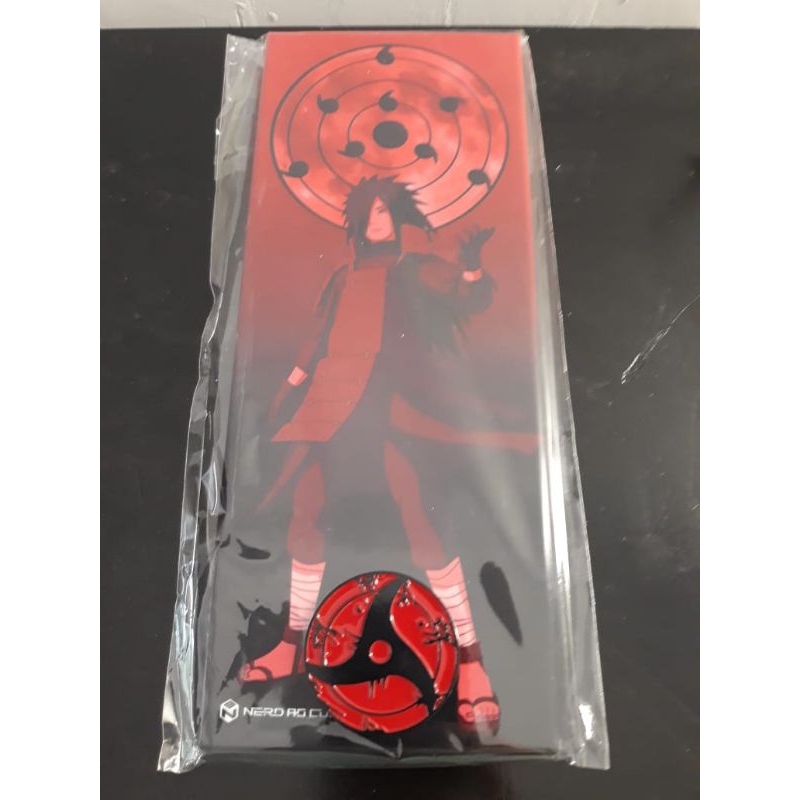 Placa Metalon Uchiha Madara Tsukuyomi Infinito + Moeda duas faces ...