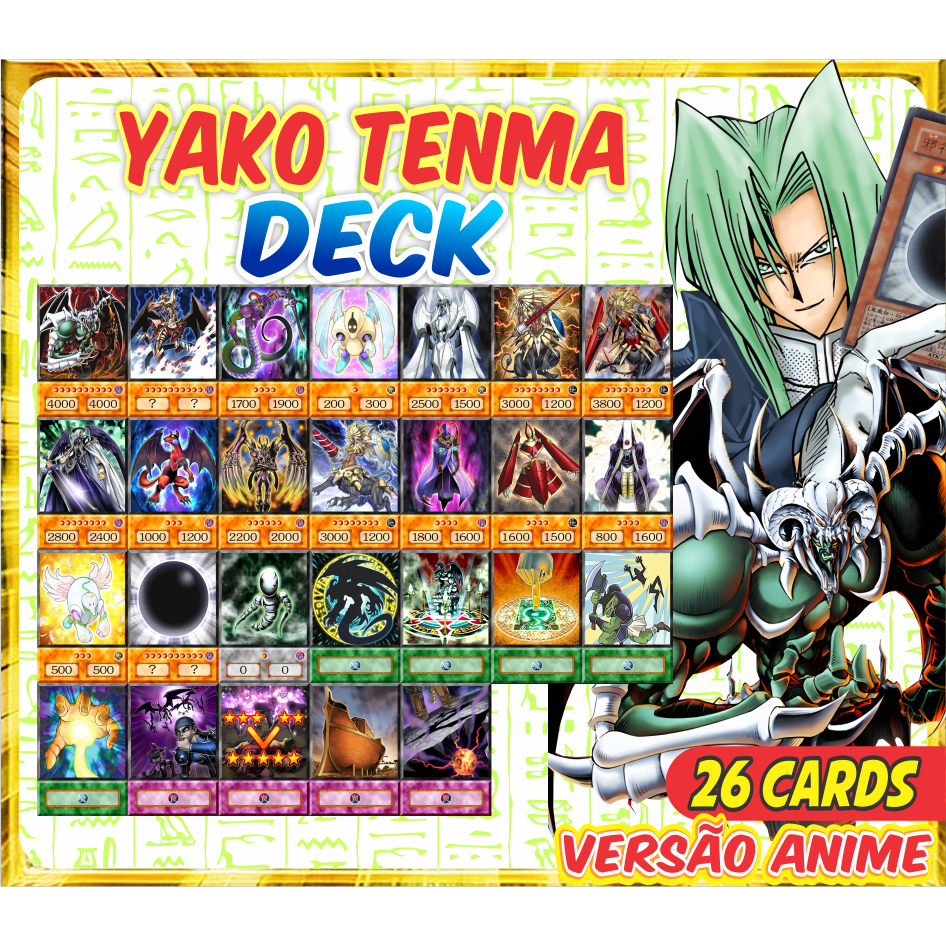 Yako Tenma 26 Cards Deck Anime Yugioh - yu gi oh Baralho de Cartas ...