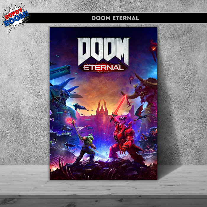 Doom Eternal Placa decorativa mdf quadro decoração parede presente ...