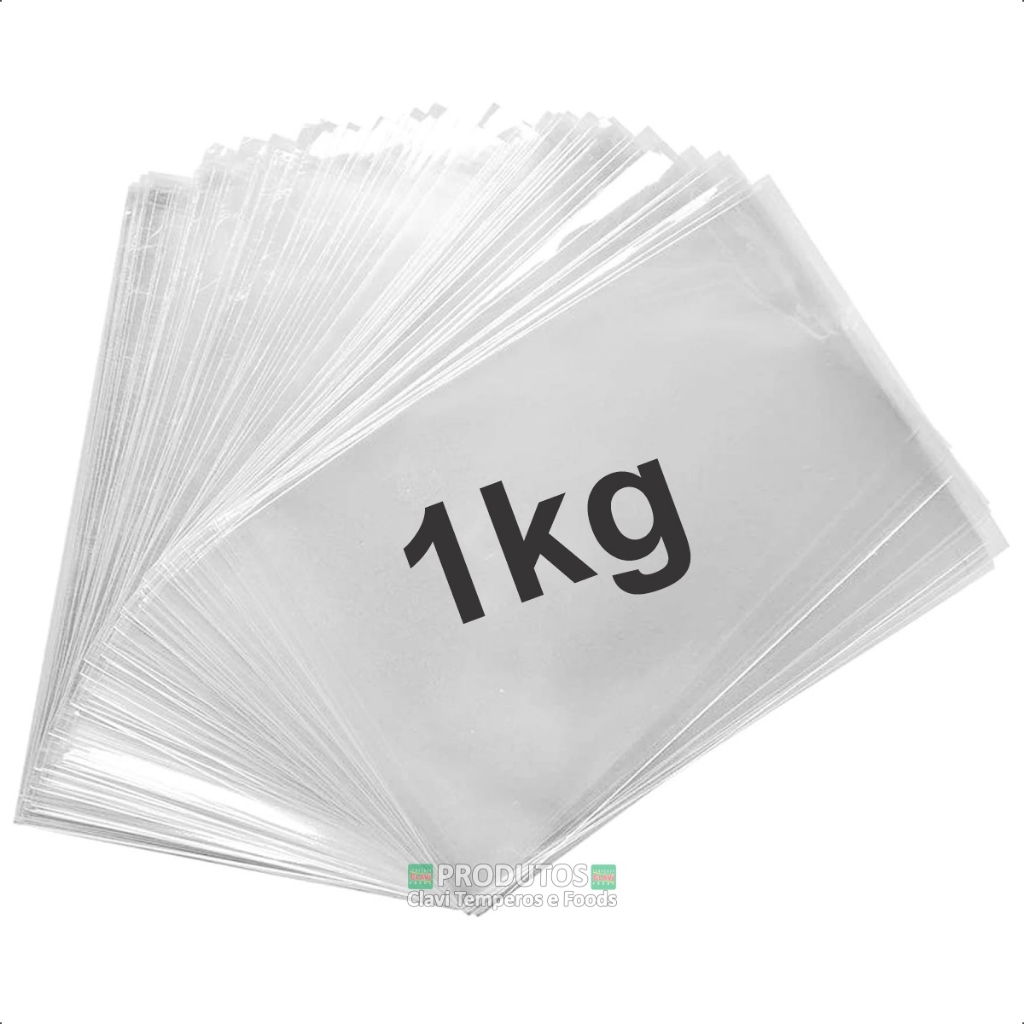 Saco Plástico Transparente Virgem PE / PEBD 25x35 (0,015) 76un / kg ...