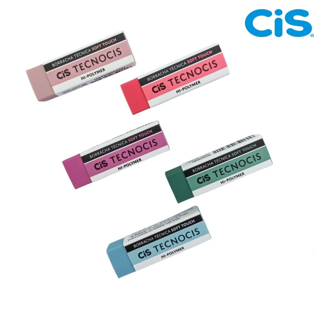 Borracha Escolar Super Soft Tecnocis Hi-Polymer - CIS - kit com 5 ...
