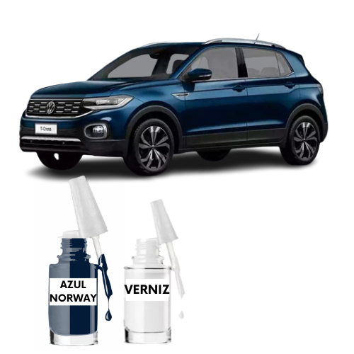 Tinta Tira Risco Automotivo Carro VW T Cross Azul Norway Perol - 5T5T ...