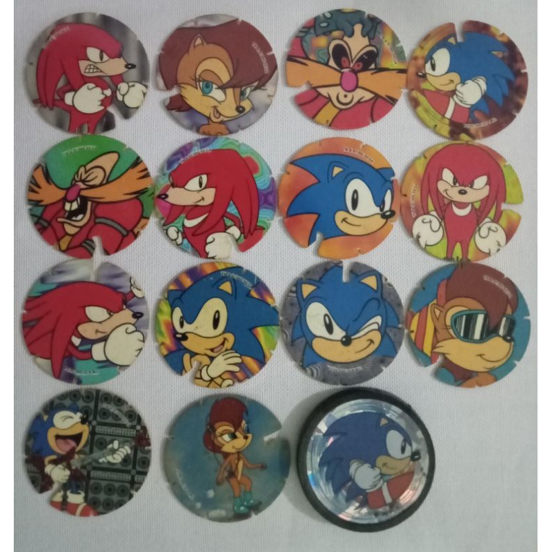 15 Tazos do Game Sonic The hedgehog | Shopee Brasil