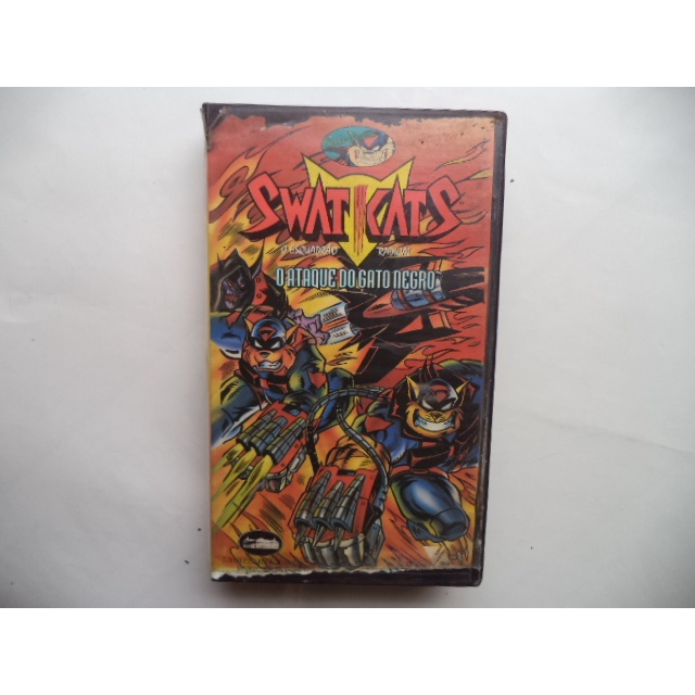 Fita Vhs Swat Cats O Ataque do Gato Negro Original Dublado Hanna ...