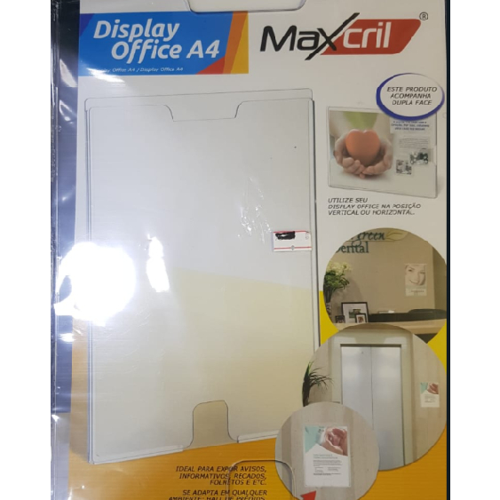 DISPLAY OFFICE A4 WALEU COM DUPLA FACE PARA AVISO | Shopee Brasil