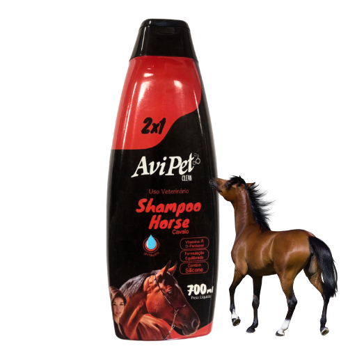 Shampoo Avipet Horse 2x1 Para Cavalos 700ml Banho Equino Shampo Cavalos ...