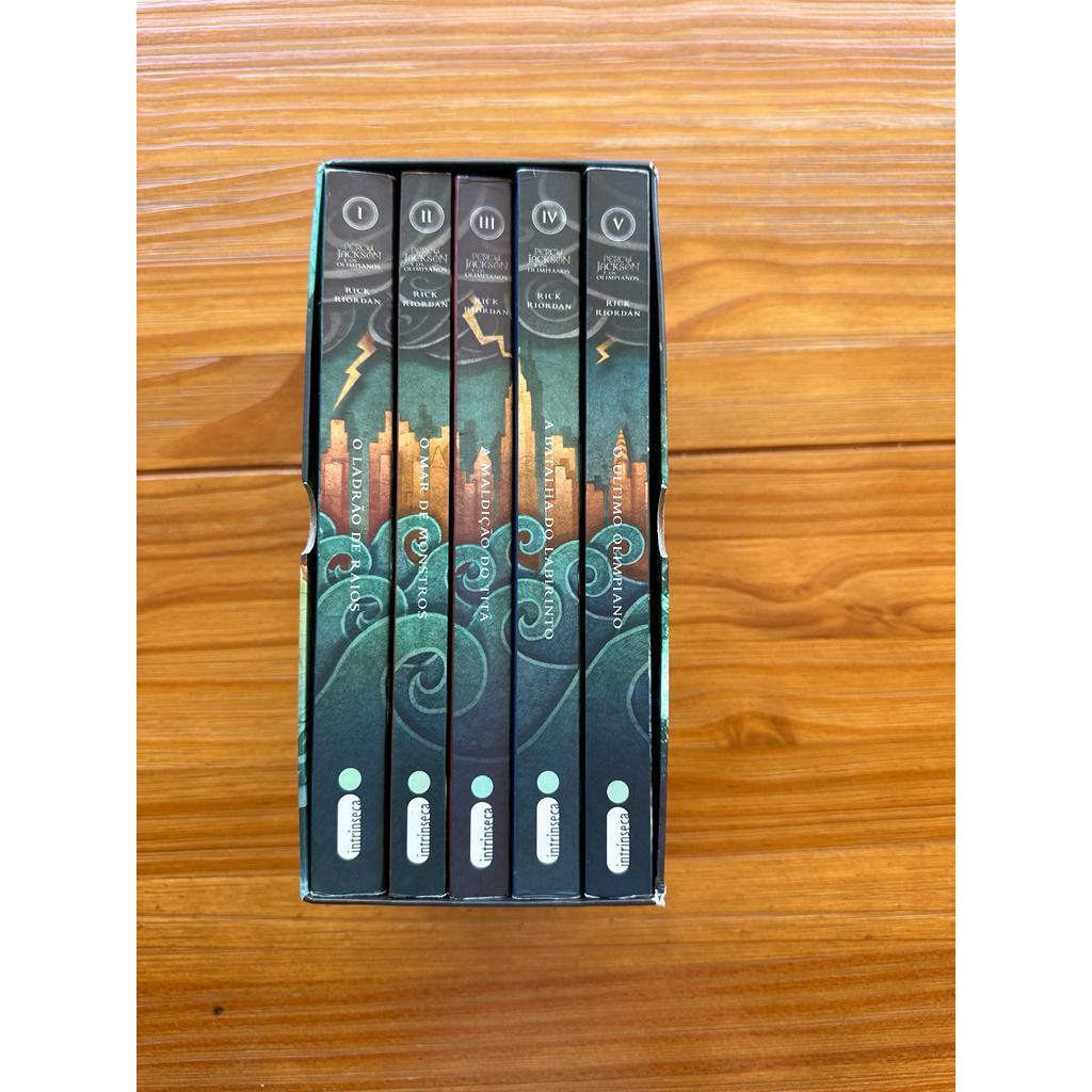 Box Percy Jackson E Os Olimpianos 5 Volumes Shopee Brasil