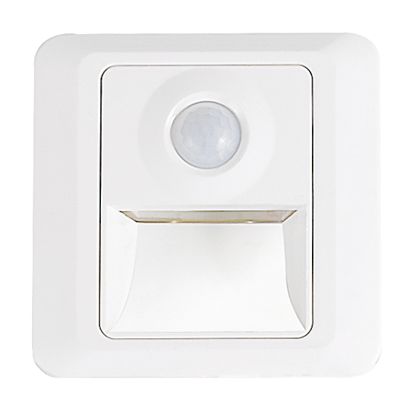 Balizador Parede Embutir 1w Com Sensor De Presença Fotocelula 3000k ...