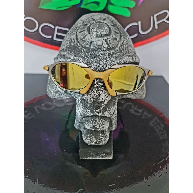 Óculos de sol Lupa Oakley Romeu 1 armação toda de metal. | Shopee Brasil