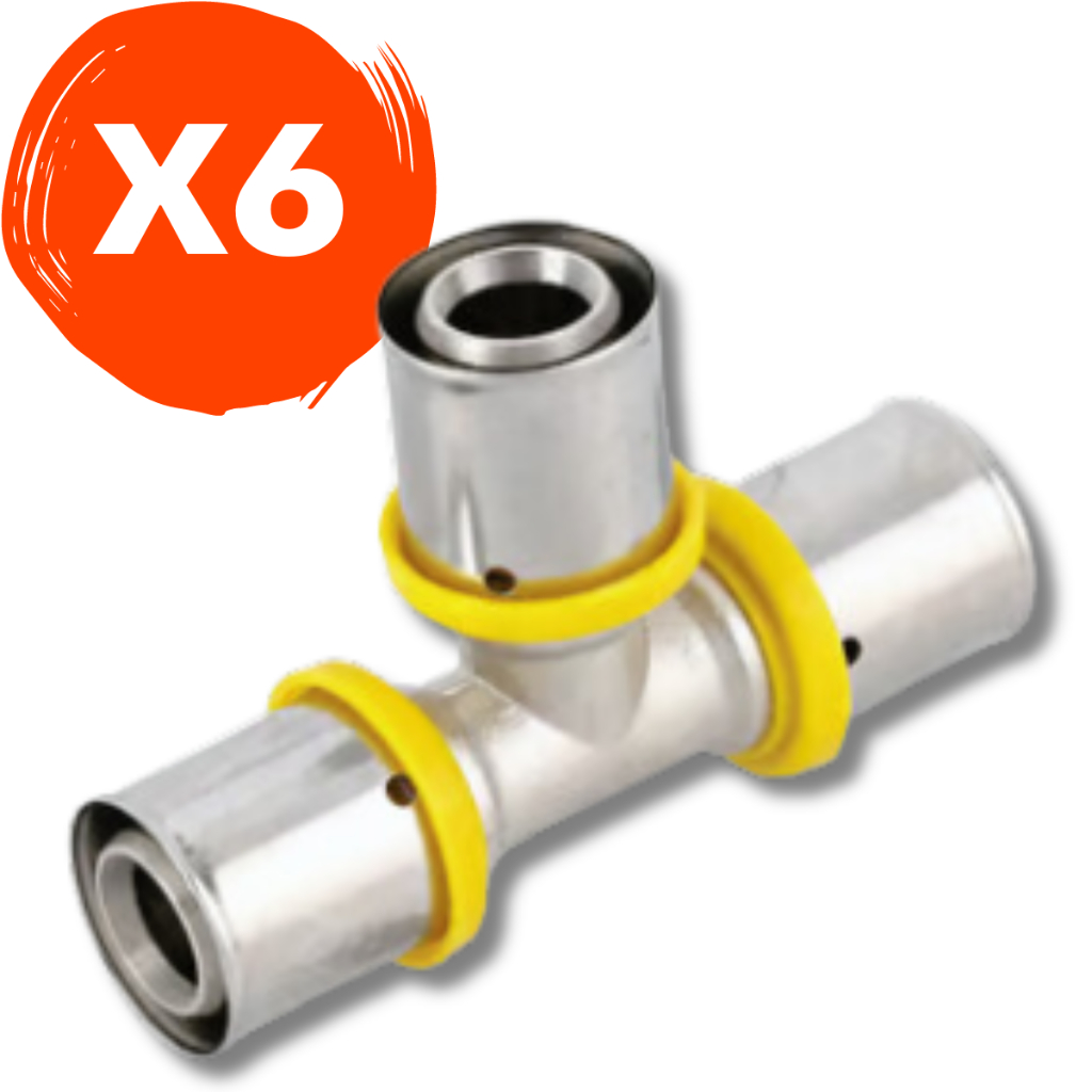 Kit C/ 6 Tê Conexão De Gás/pex 32x32x32mm Astra Gt/32 | Shopee Brasil