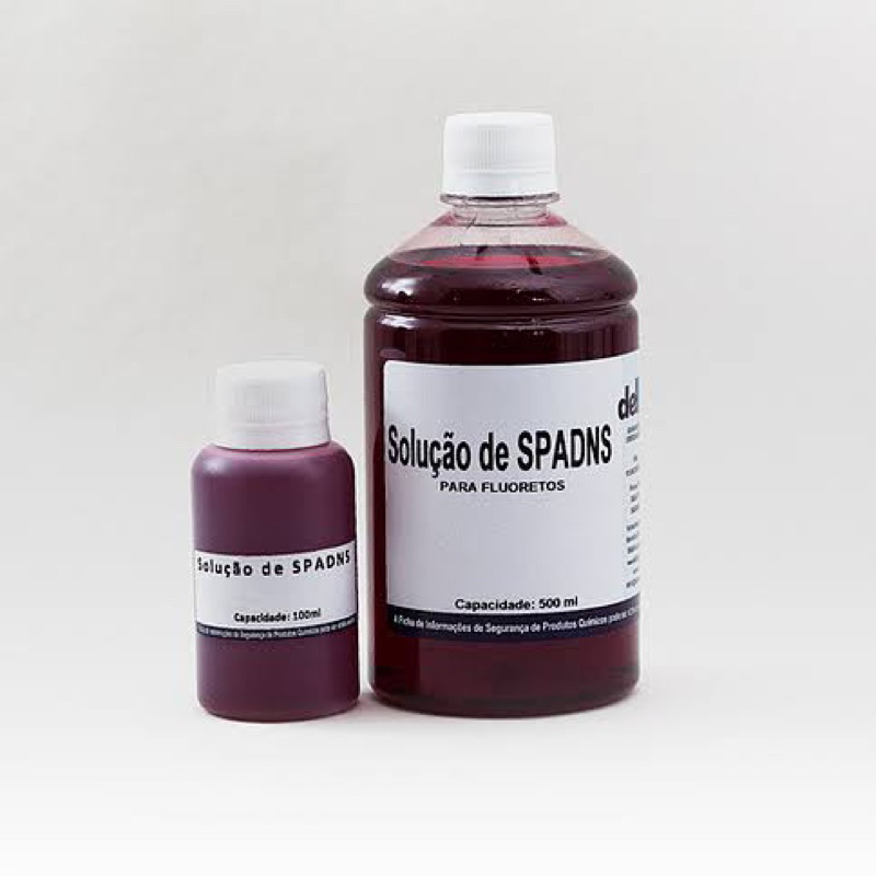 Kit FLUORETO SOLUCAO SPADNS LIVRE ARSENICO com 2 frascos 100ML | Shopee ...