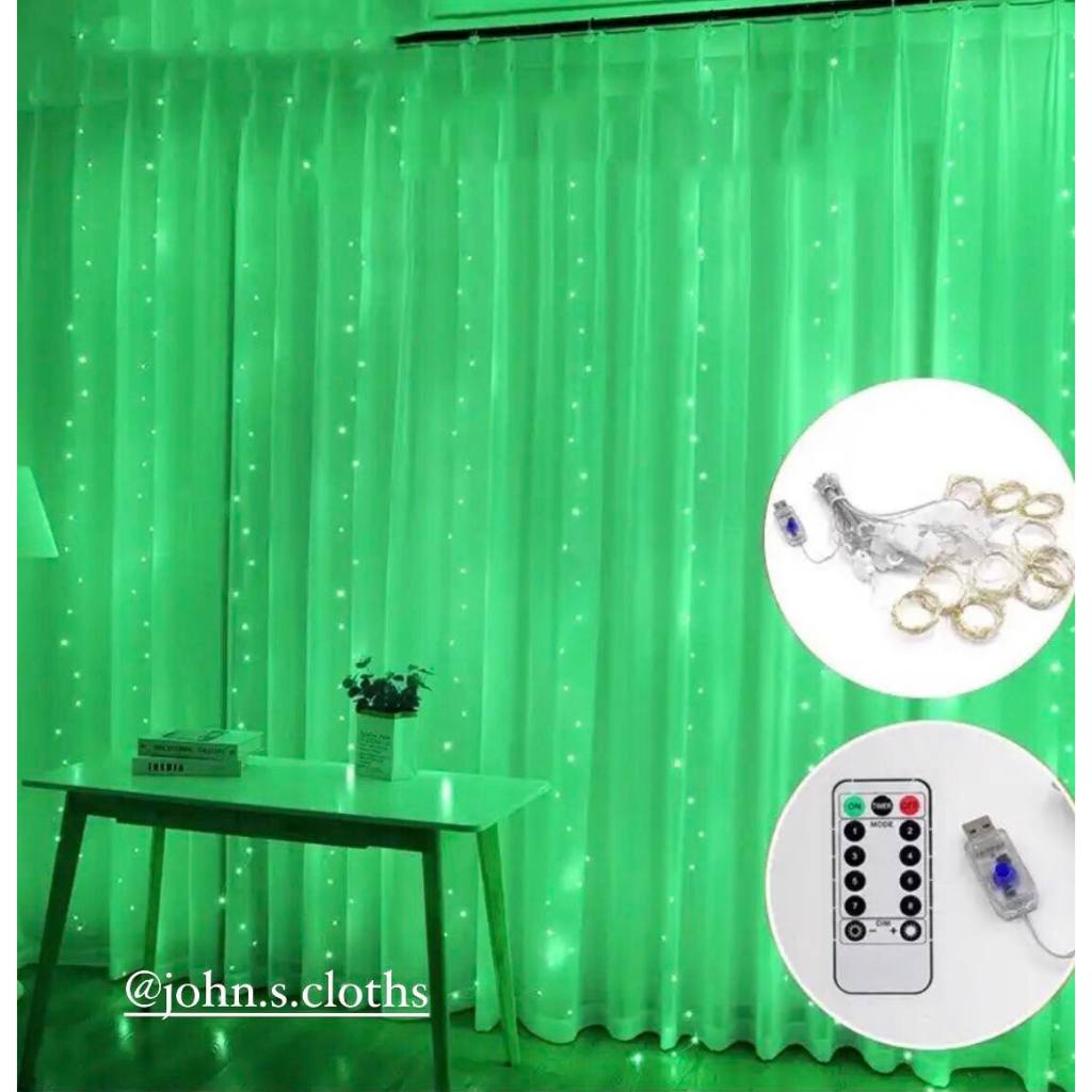 Cortina de led Verde 3M X 3M / Festival / Aniversario / Sala | Shopee ...