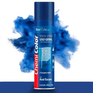 Tinta Spray Azul Escuro 400ml Uso Geral Chemicolor Edition Casa ...