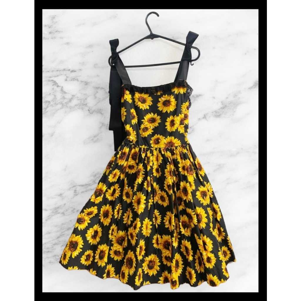 Vestido Moda Lolita Girassol | Shopee Brasil