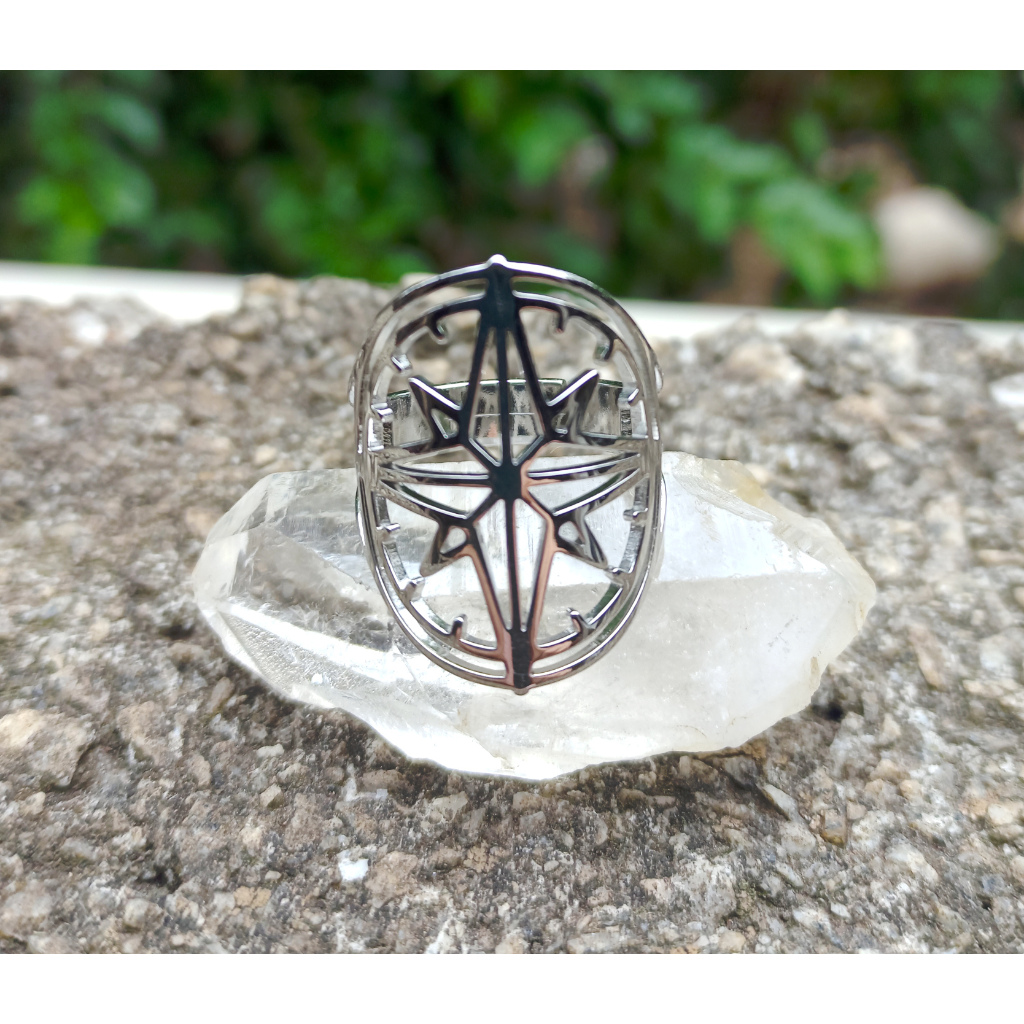 Anel Aço Inox Estrela do Norte Ajustável - Escorrega o Preço