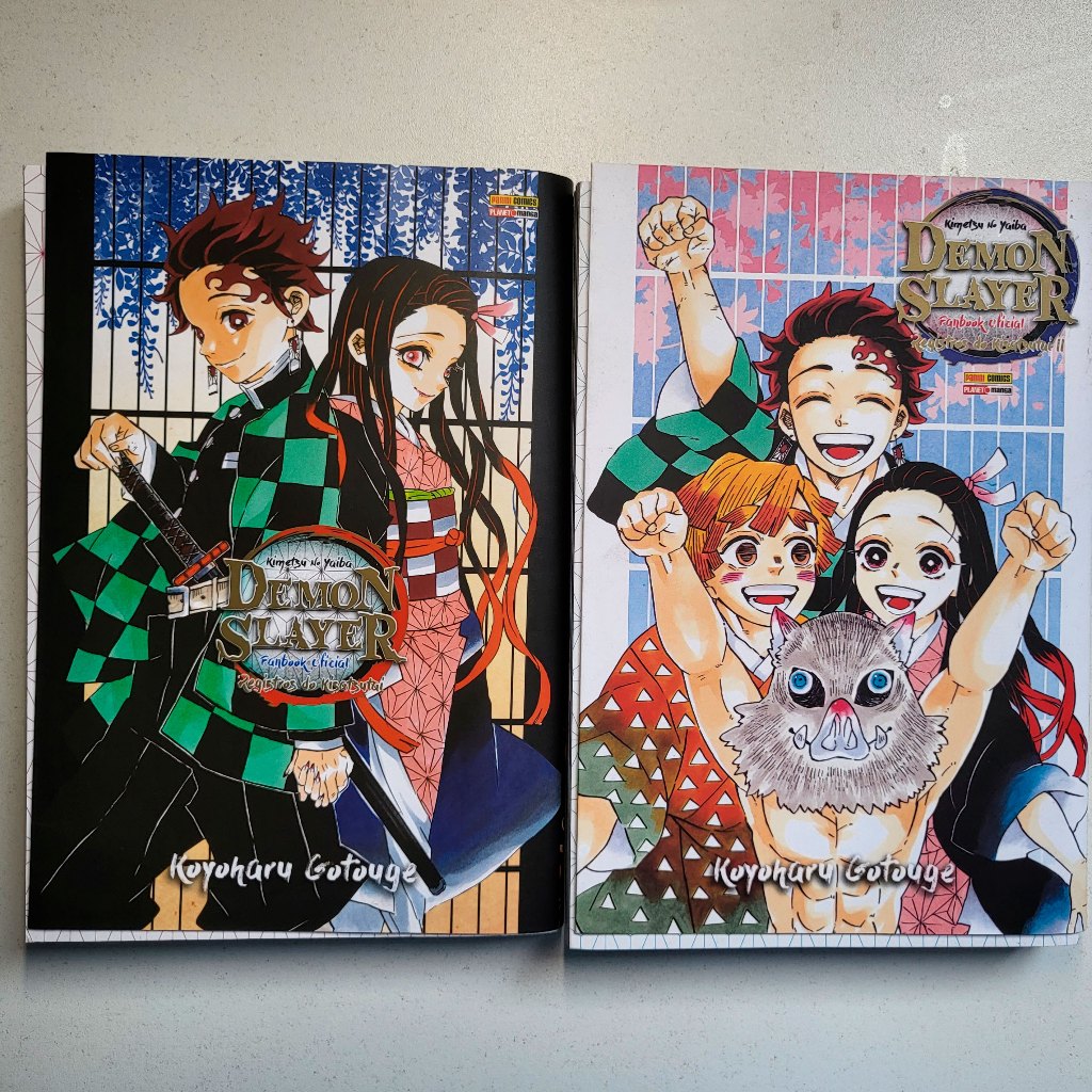 Fanbook Oficial de Demon Slayer 1 e 2 - Edição Completa | Shopee Brasil