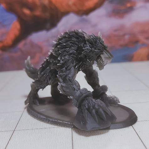 Miniatura RPG Lobo Atroz Alfa Campeão d&d Dungeons and Dragons ...