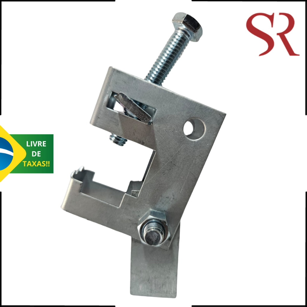 Grampo C Com Balancim COMPLETO 3/8 P/ perfilado / eletrocalha / Roscada ...