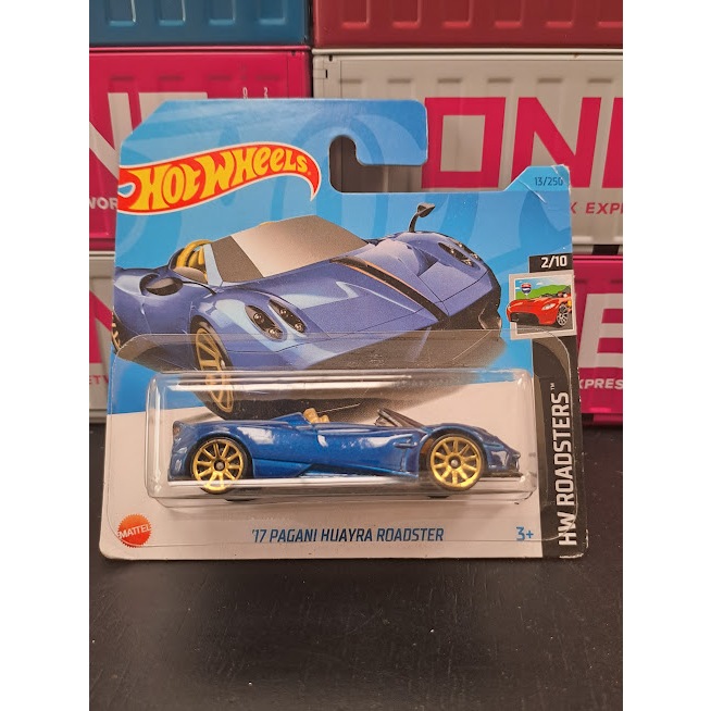 Hot Wheels ‘17 Pagani Huayra Roadster Azul - Cartela Curta | Shopee Brasil