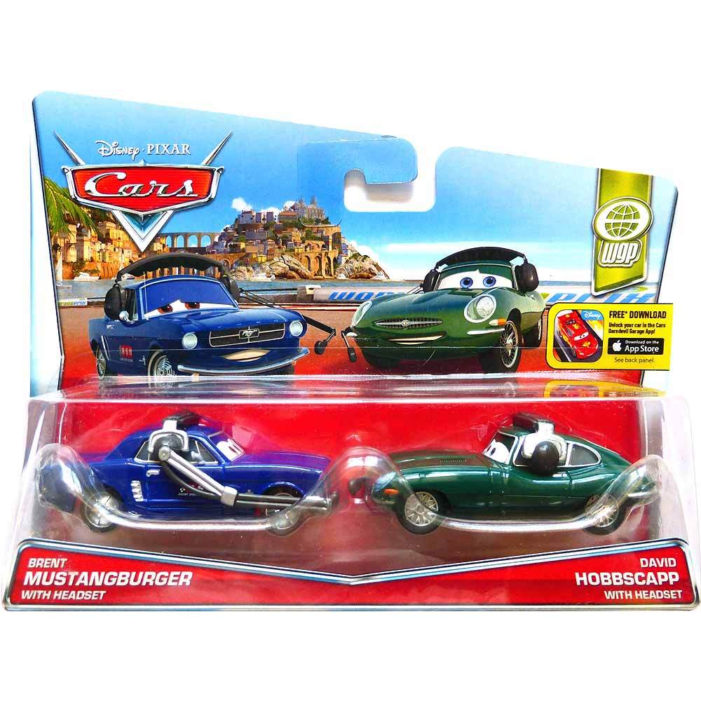 Disney Cars 2 Brent Mustangburger & David Hobbscapp (with headset - com ...