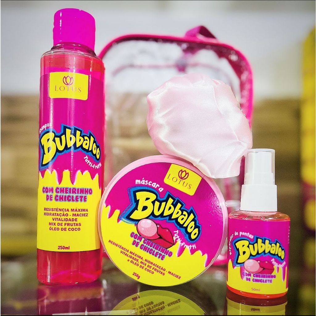 KIT CAPILAR BUBBALOO TUTTI FRUTTI LOTUS | Shopee Brasil