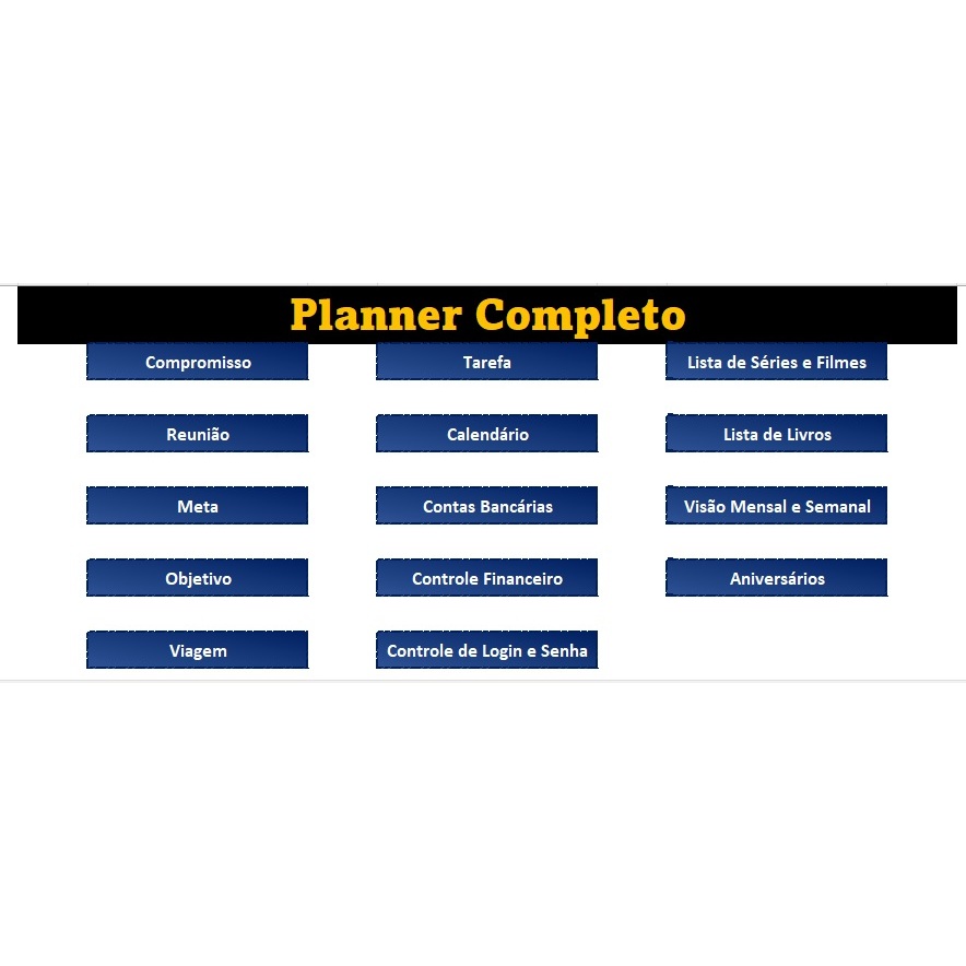 Planilha Planner Completo | Shopee Brasil