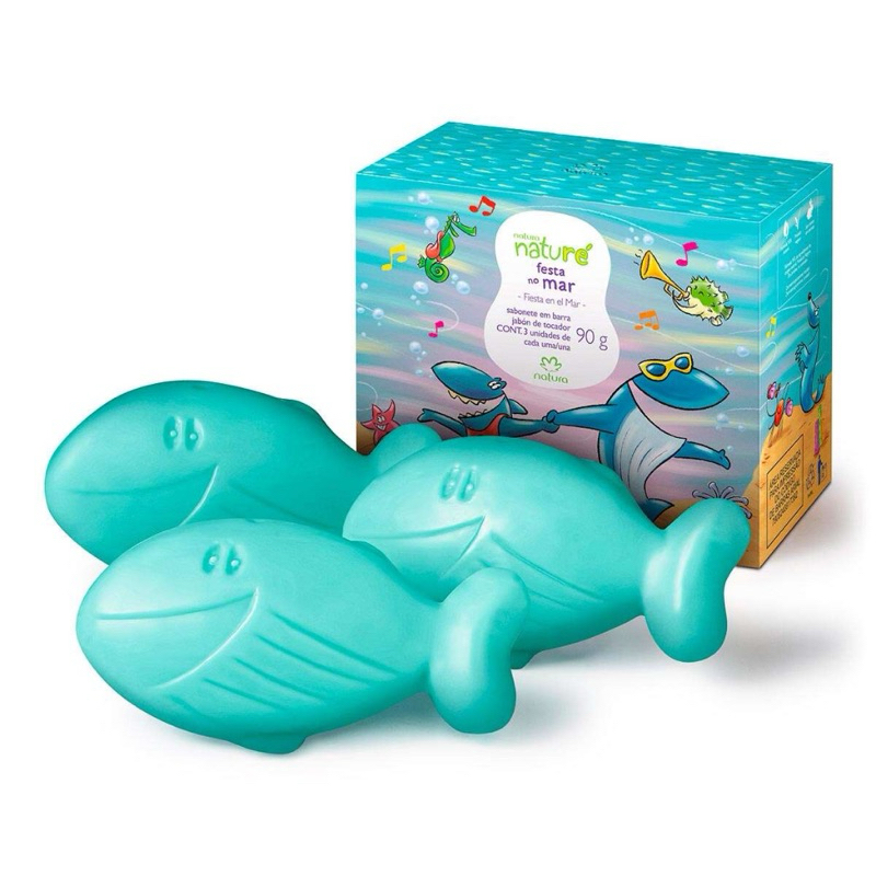 Sabonete Em Barra Naturé Festa No Mar 3 Unid. 90g | Shopee Brasil