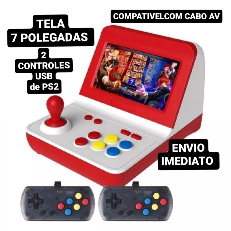 Console Retro Arcade 3000 Jogos Mini Fliperama Portatil Video Games ...