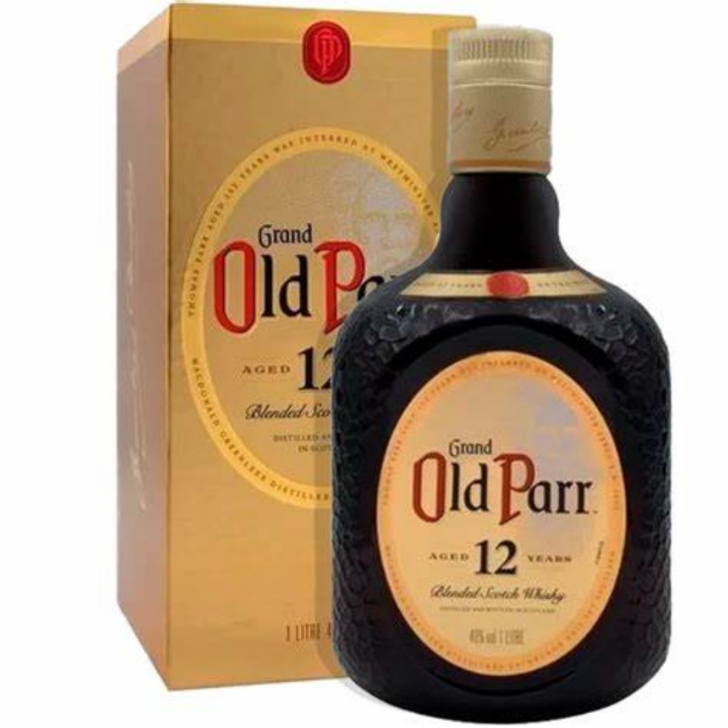 Whisky Grand Old Parr Blended 12 Anos Garrafa 1lt - Original | Shopee Brasil